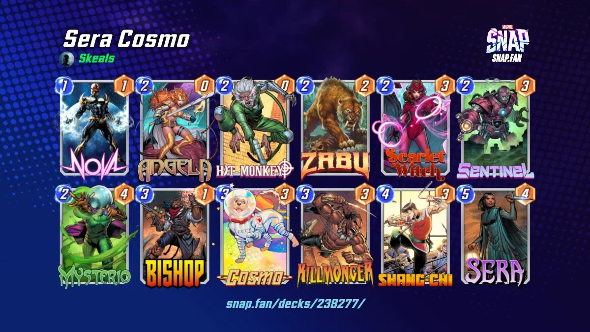 Sera Cosmo by Skeals - Marvel Snap Decks - snap.fan