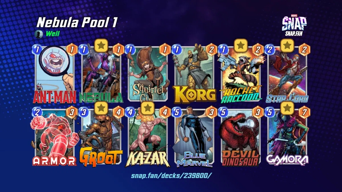Nebula Pool 1 by Well - Marvel Snap Decks - snap.fan