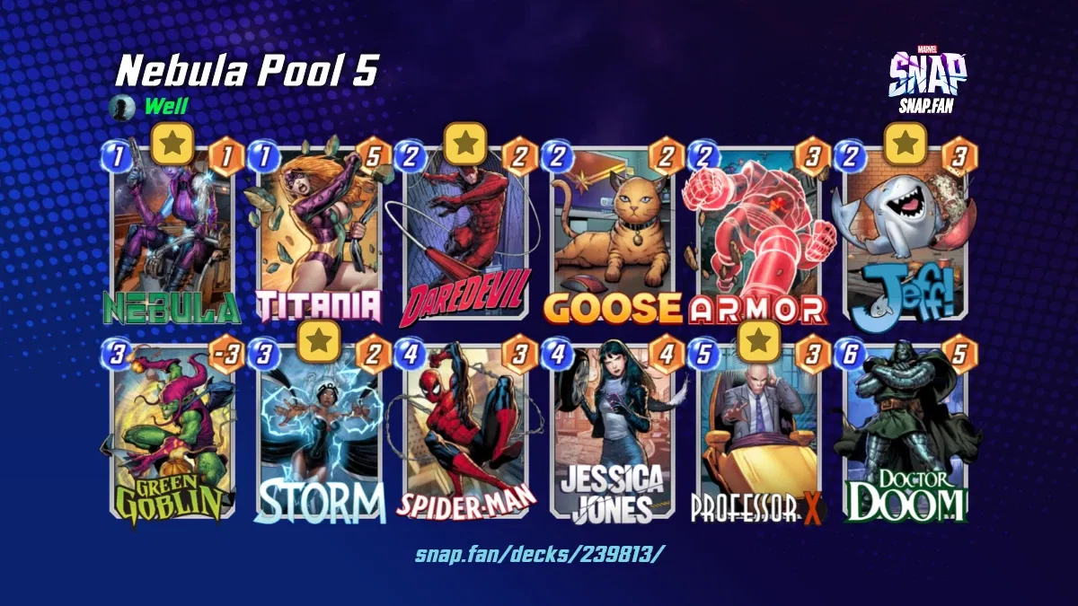 Nebula Pool 5 by Well - Marvel Snap Decks - snap.fan