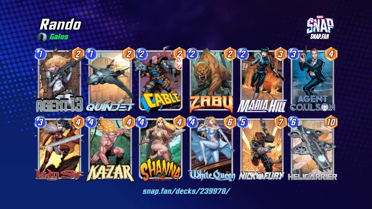 Rando by Galus - Marvel Snap Decks - snap.fan