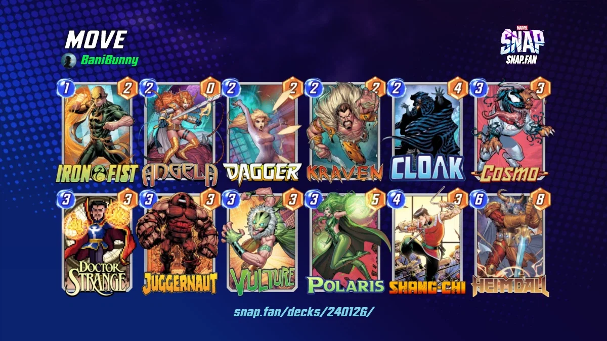 MOVE by BaniBunny - Marvel Snap Decks - snap.fan