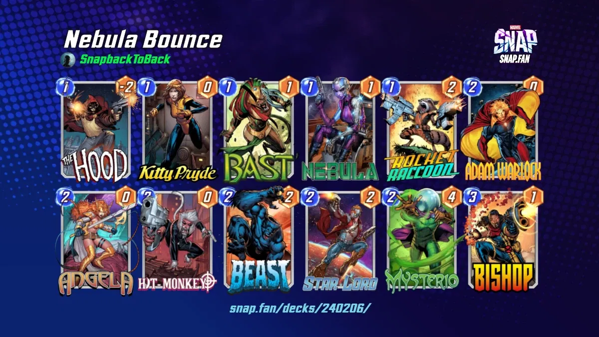 Nebula Bounce by SnapbackToBack - Marvel Snap Decks - snap.fan