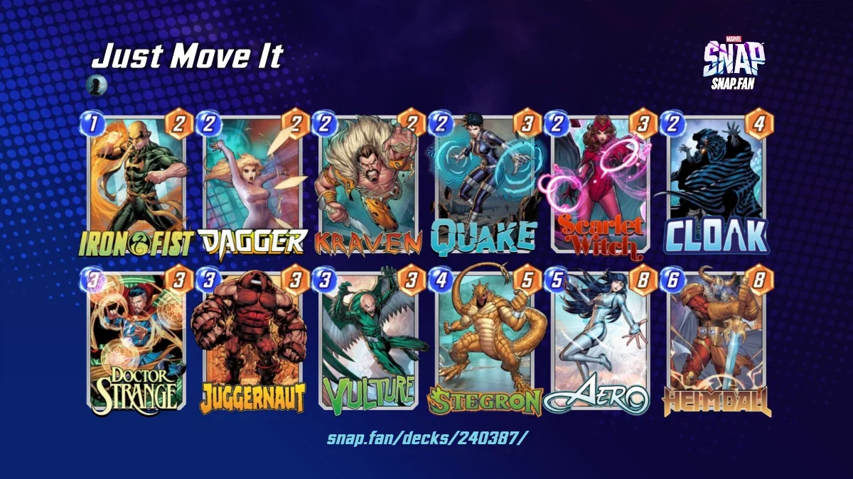 Just Move It by None - Marvel Snap Decks - snap.fan