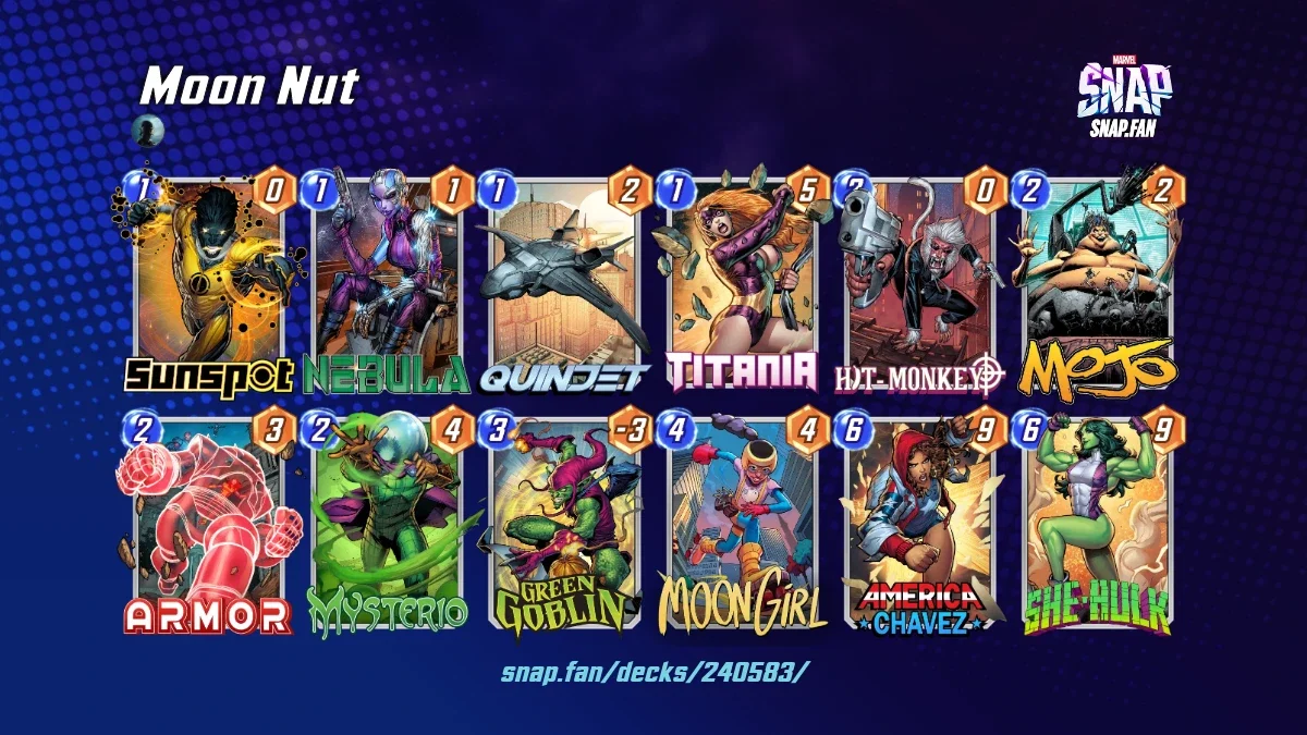 Moon Nut by None - Marvel Snap Decks - snap.fan