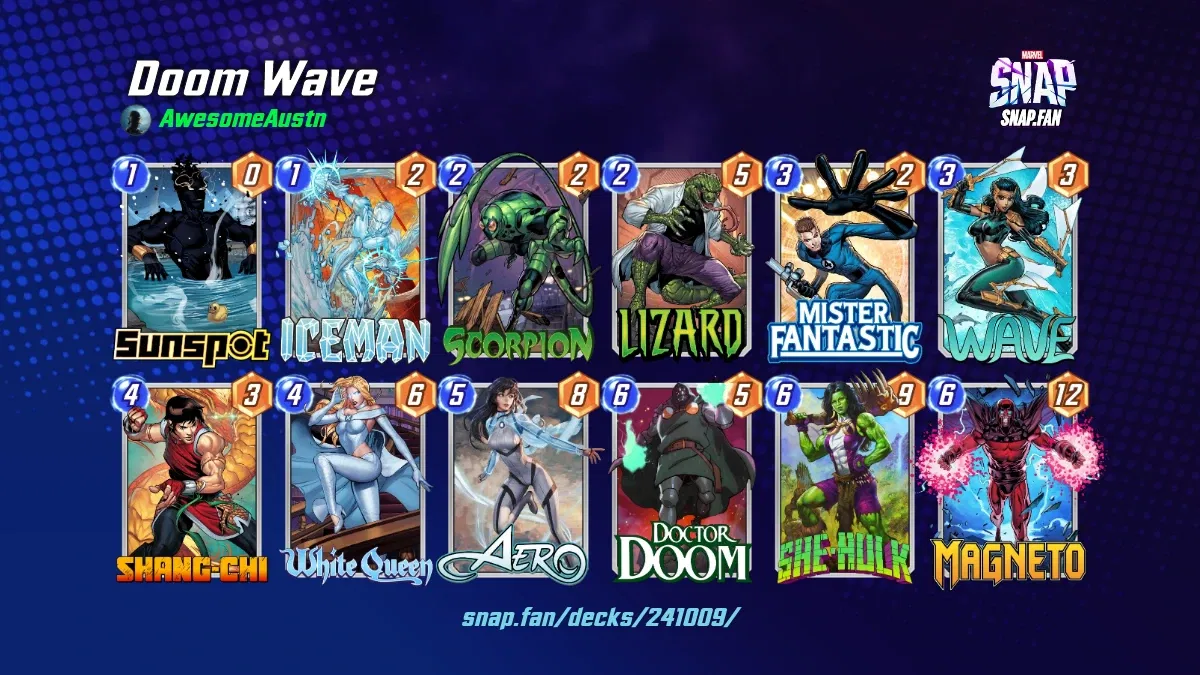 Doom Wave by AwesomeAustn - Marvel Snap Decks - snap.fan