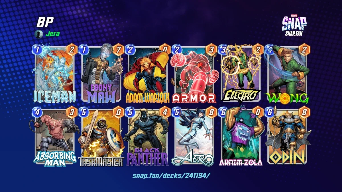 BP by Jera - Marvel Snap Decks - snap.fan
