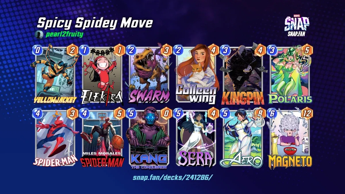 Spicy Spidey Move by pearl2fruity - Marvel Snap Decks - snap.fan
