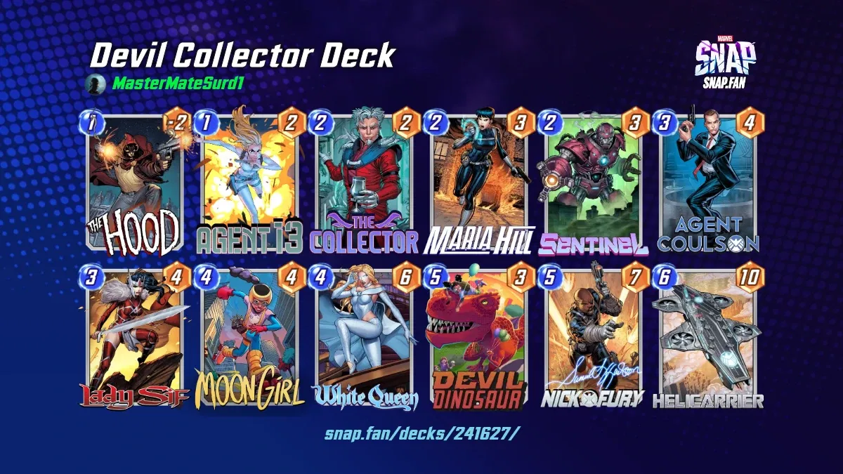 Devil Collector Deck by MasterMateSurd1 - Marvel Snap Decks - snap.fan