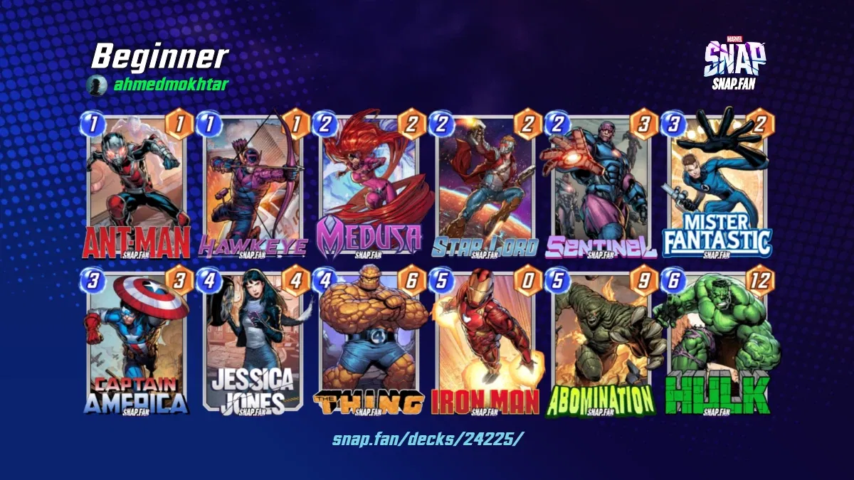 Beginner by ahmedmokhtar - Marvel Snap Decks - snap.fan