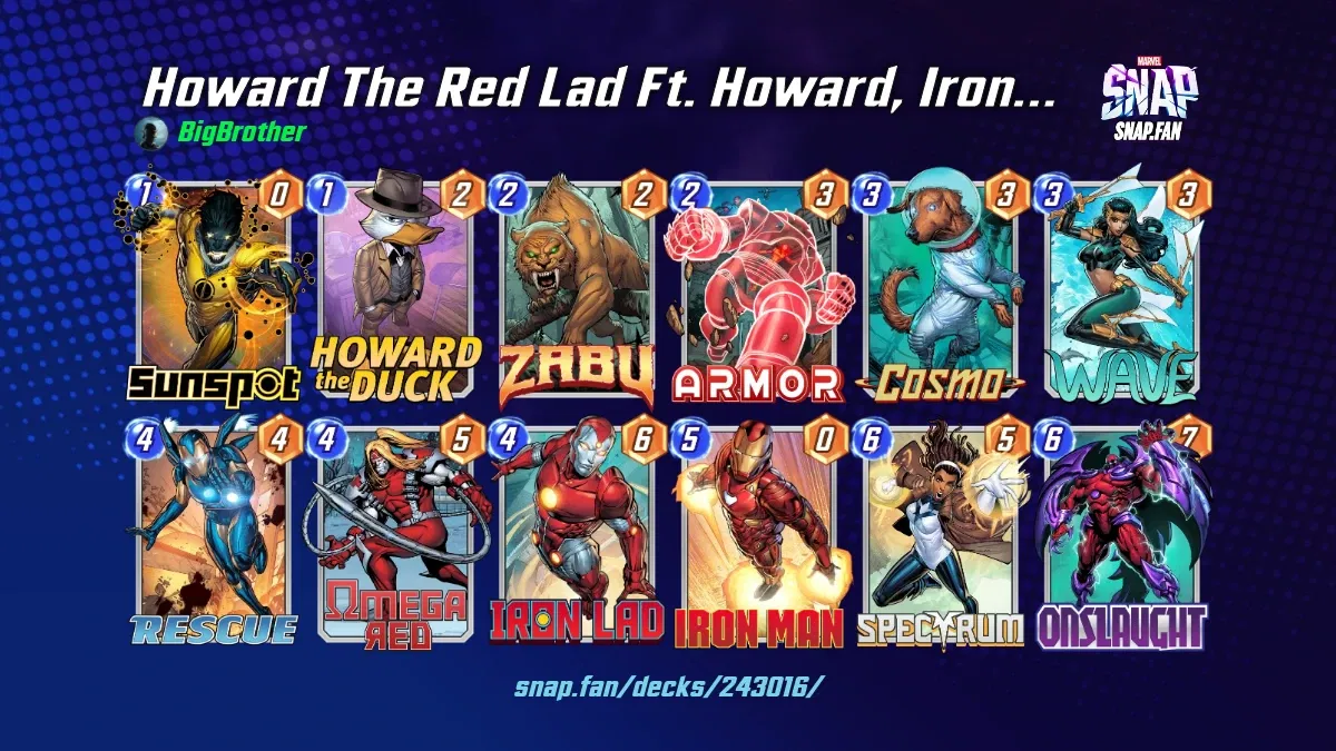 Howard The Red Lad Ft. Howard, Iron Lad by BigBrother - Marvel Snap ...