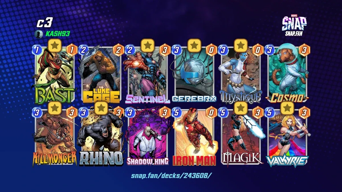 c3 by KASH93 - Marvel Snap Decks - snap.fan