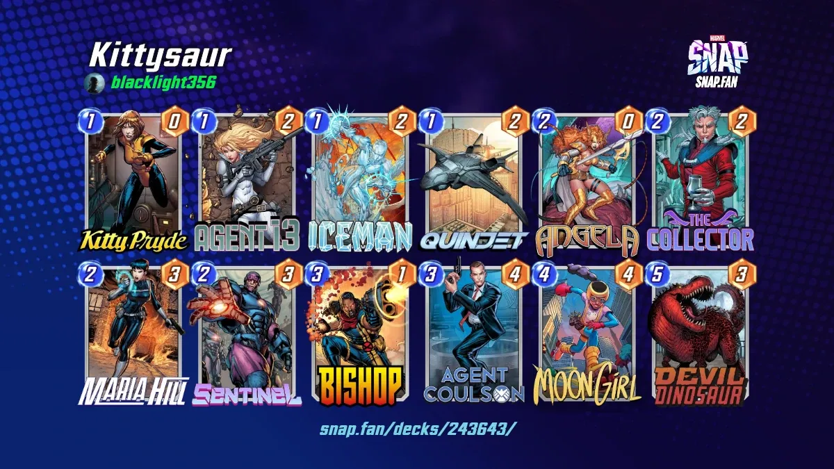 Kittysaur by blacklight356 - Marvel Snap Decks - snap.fan