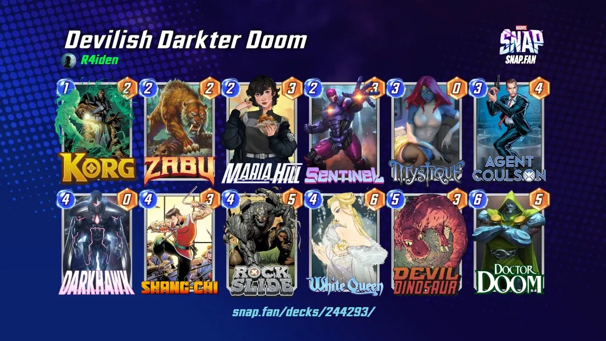 Devilish Darkter Doom by R4iden - Marvel Snap Decks - snap.fan