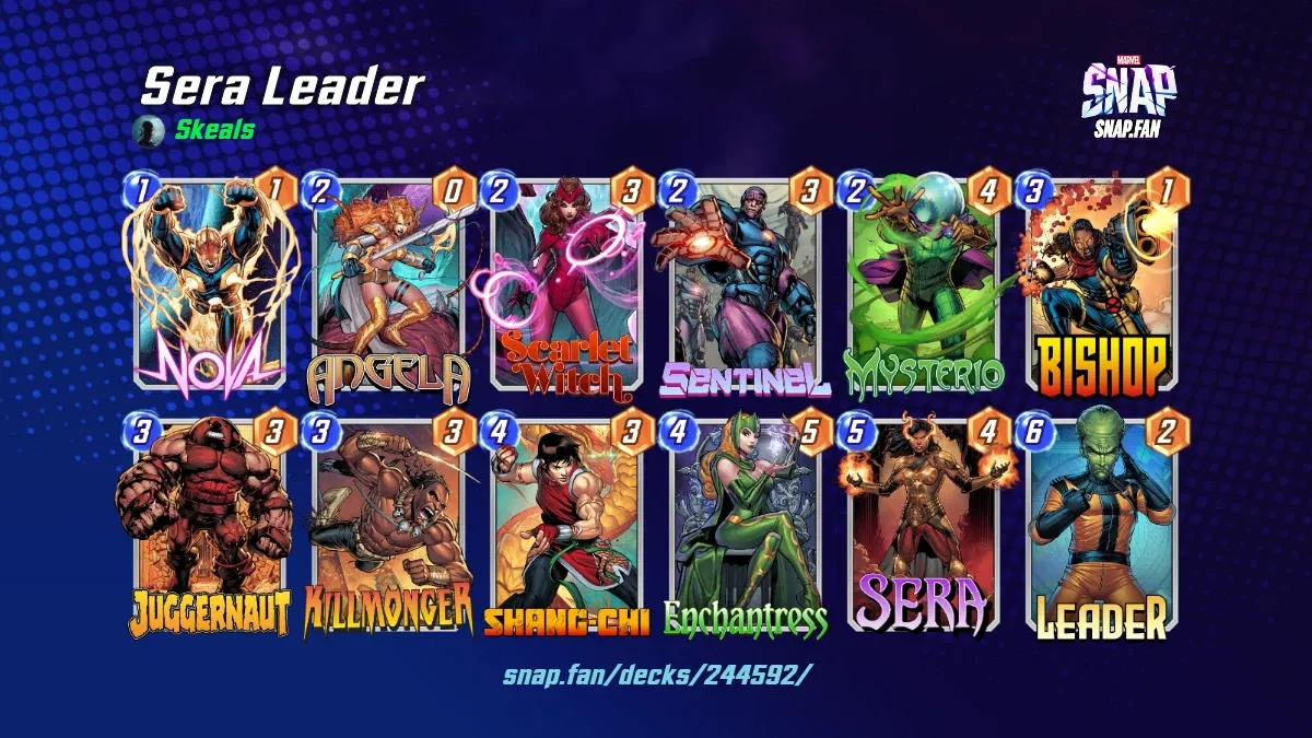Sera Leader by Skeals - Marvel Snap Decks - snap.fan
