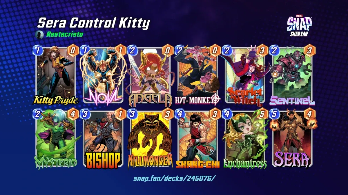 Sera Control Kitty by Rastacristo - Marvel Snap Decks - snap.fan