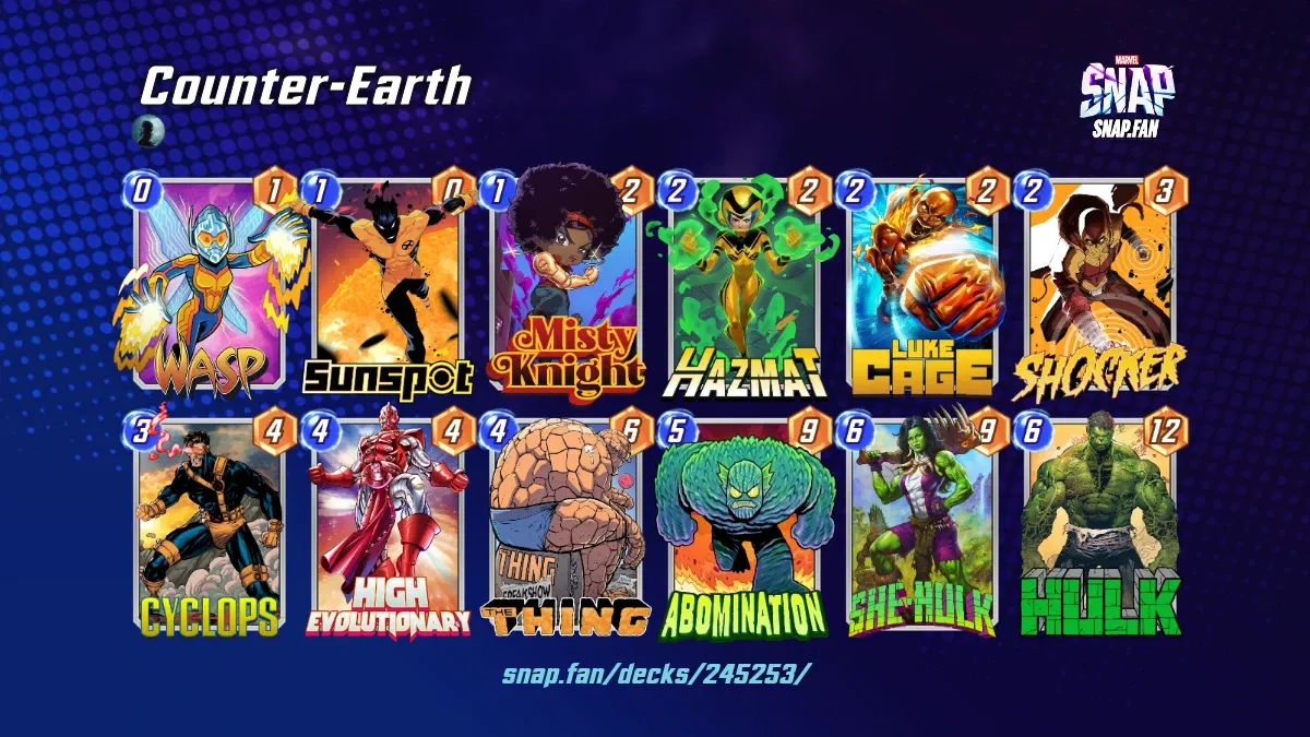 Counter-Earth by None - Marvel Snap Decks - snap.fan