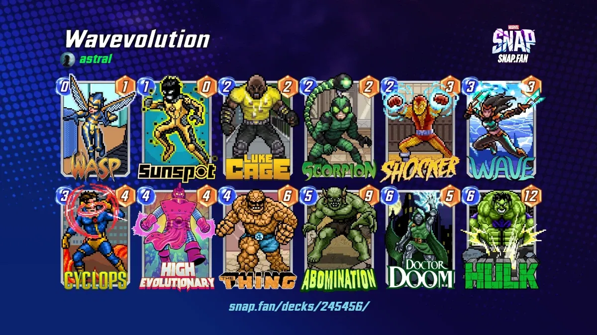 Wavevolution by astral - Marvel Snap Decks - snap.fan