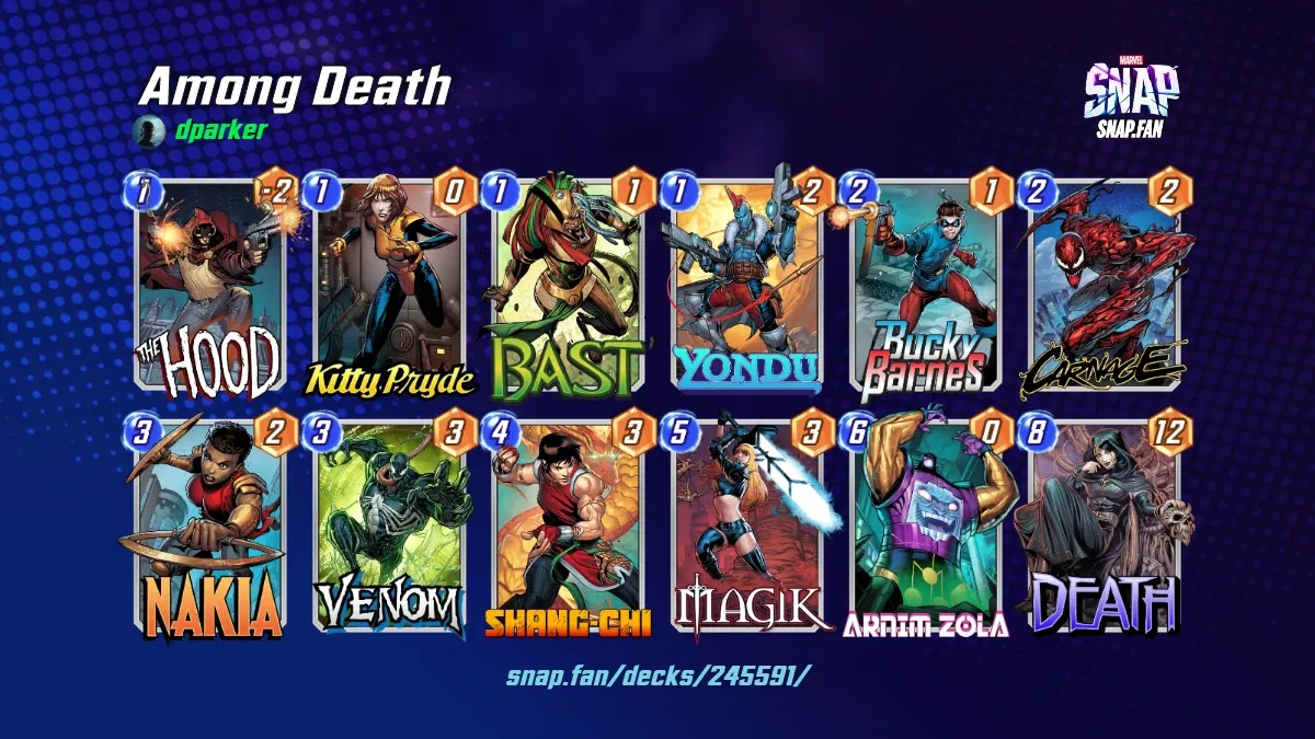 Among Death by dparker - Marvel Snap Decks - snap.fan