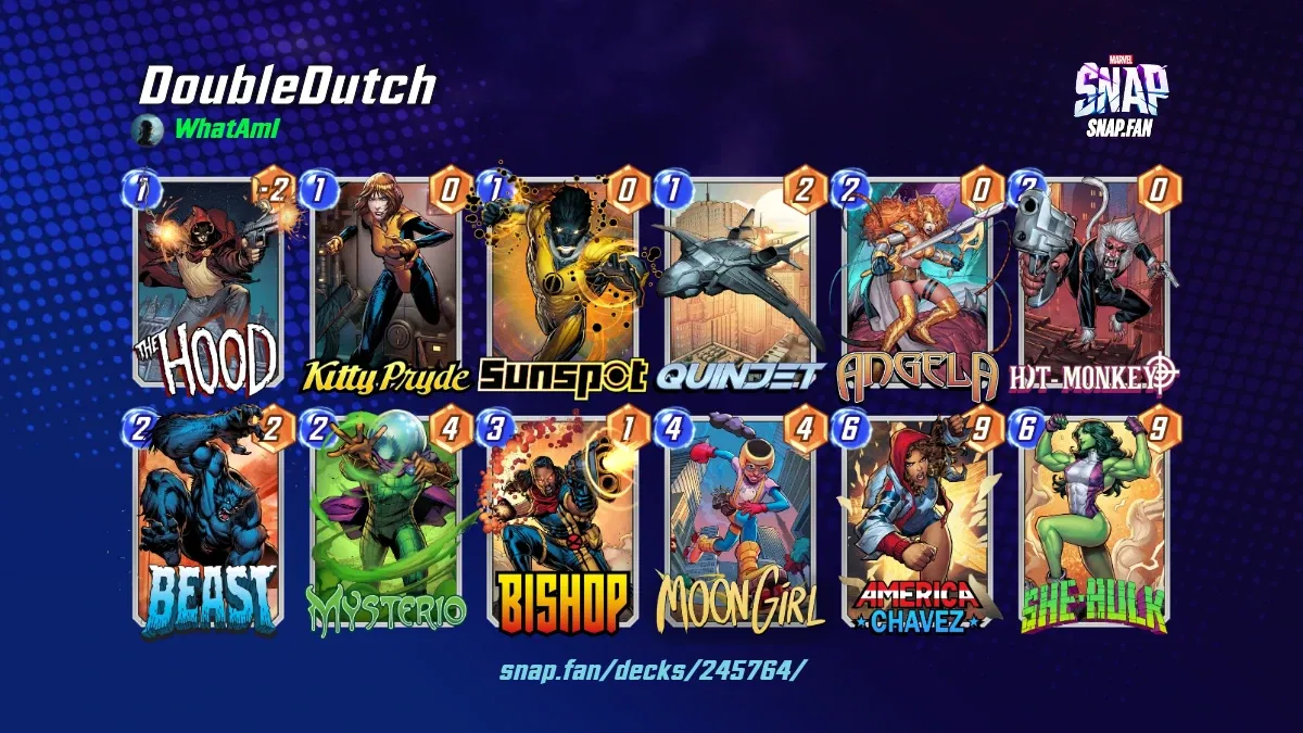 DoubleDutch by WhatAmI - Marvel Snap Decks - snap.fan