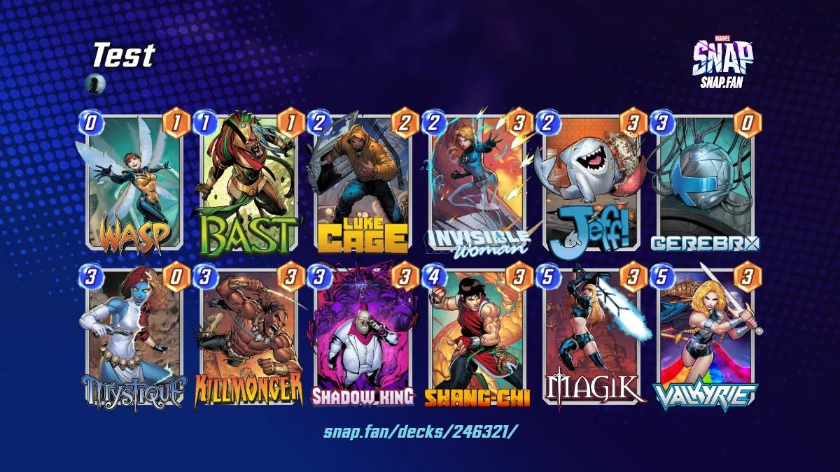 Test by None - Marvel Snap Decks - snap.fan