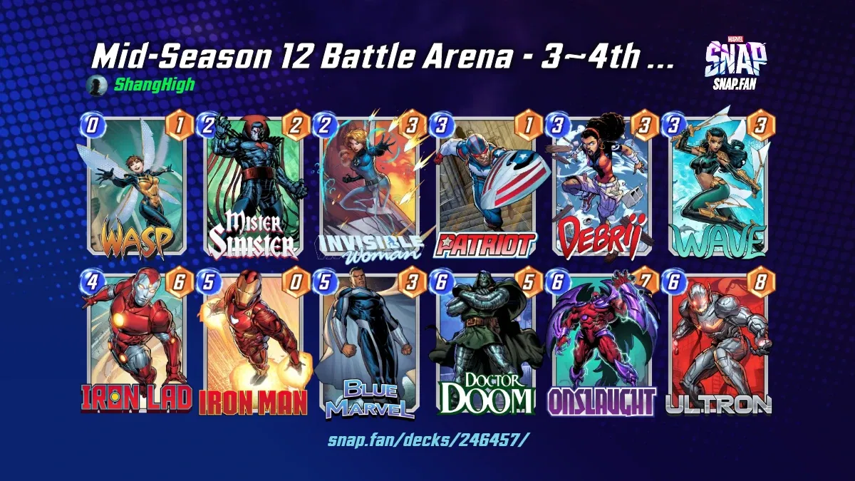 Mid-Season 12 Battle Arena - 3~4th combat - Patriot by ShangHigh ...