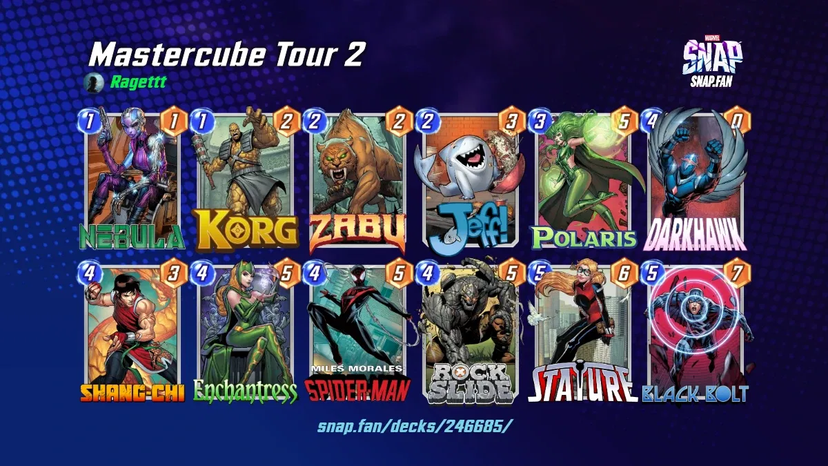Mastercube Tour 2 by Ragettt - Marvel Snap Decks - snap.fan