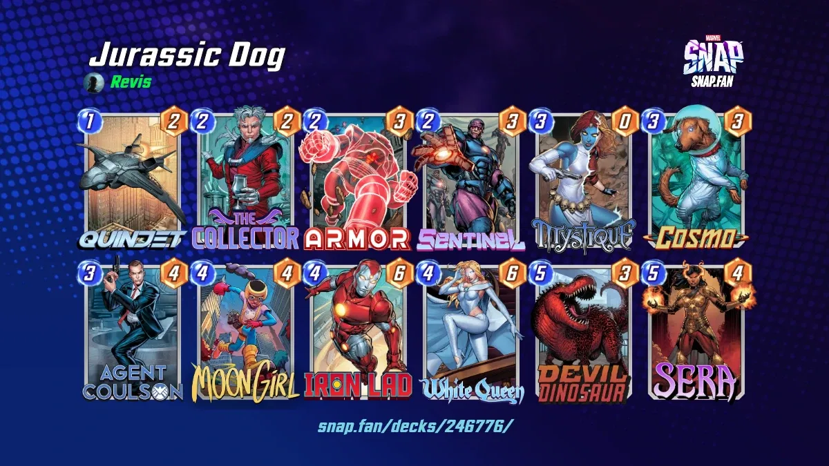 Jurassic Dog by Revis - Marvel Snap Decks - snap.fan