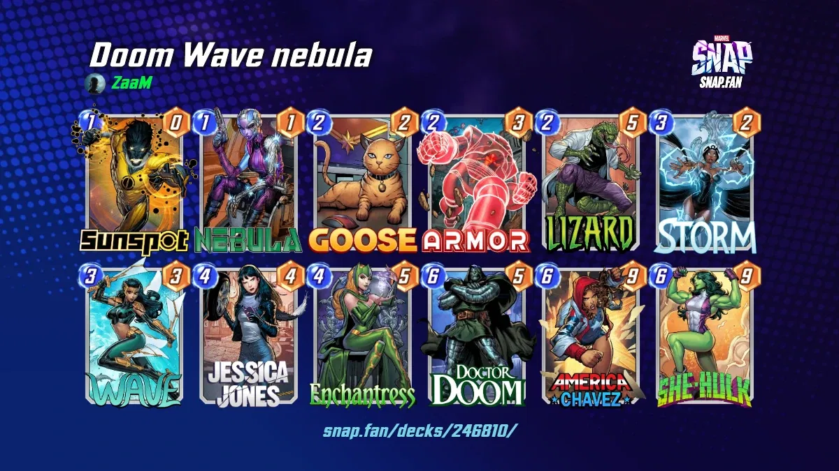 Doom Wave nebula by ZaaM - Marvel Snap Decks - snap.fan