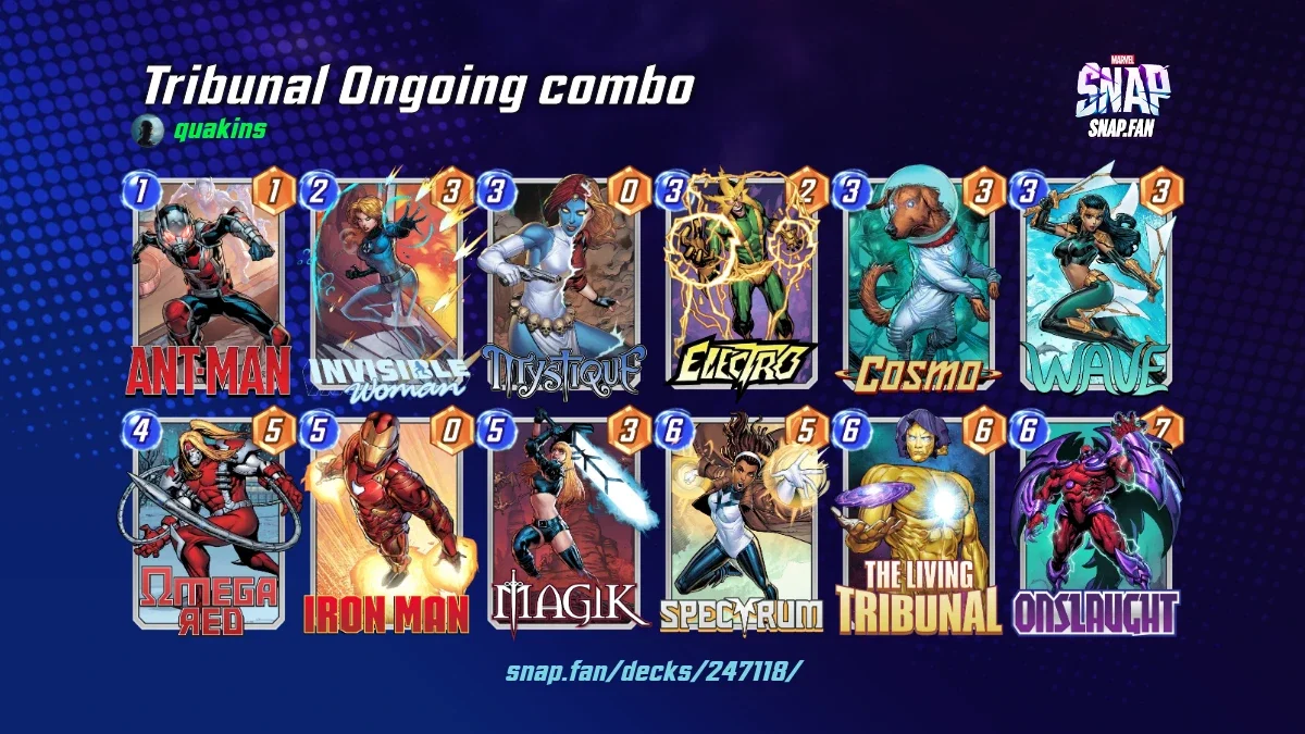 Tribunal Ongoing combo by quakins - Marvel Snap Decks - snap.fan