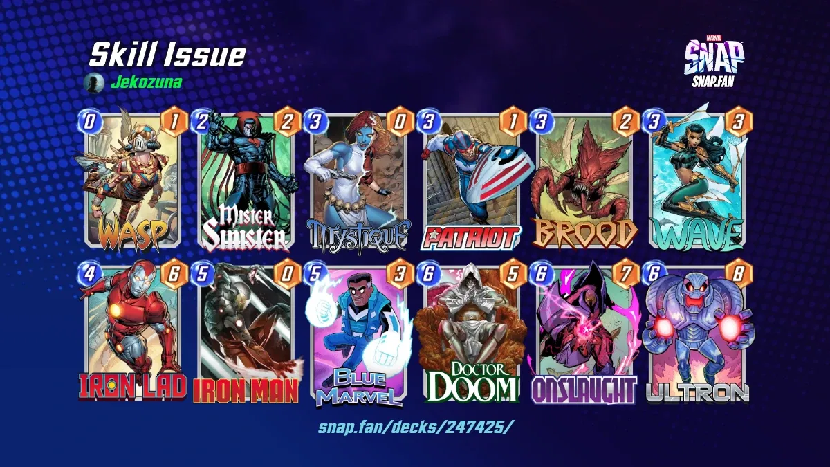 Skill Issue by Jekozuna - Marvel Snap Decks - snap.fan