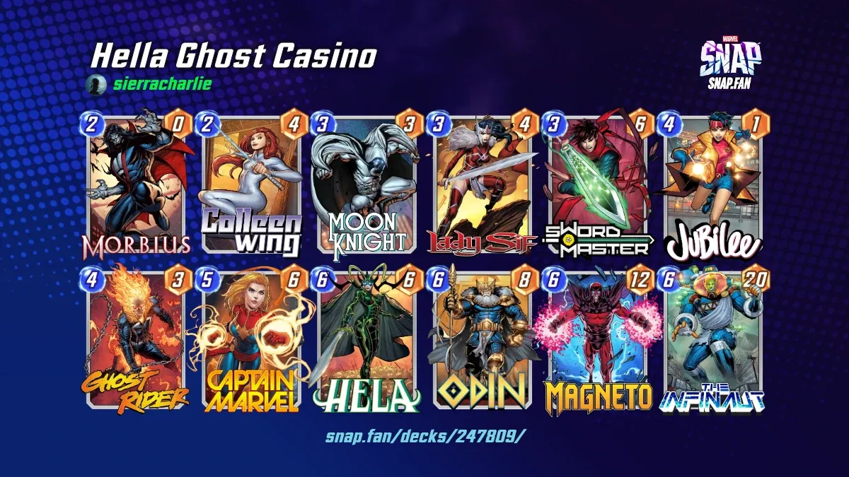 Hella Ghost Casino by sierracharlie - Marvel Snap Decks - snap.fan