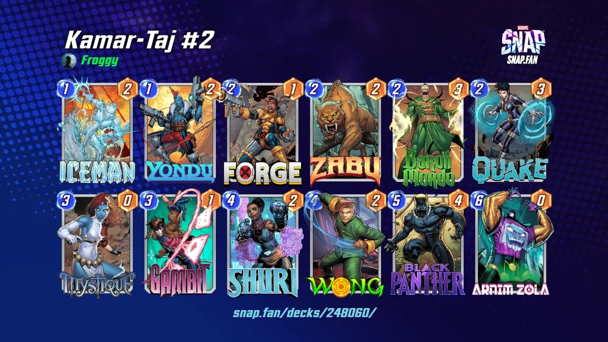 Kamar-Taj #2 by Froggy - Marvel Snap Decks - snap.fan