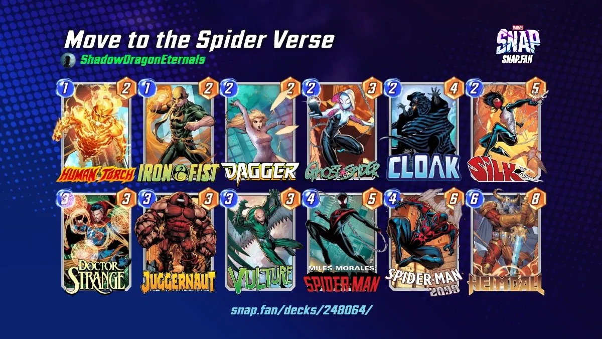 Move to the Spider Verse by ShadowDragonEternals - Marvel Snap Decks ...