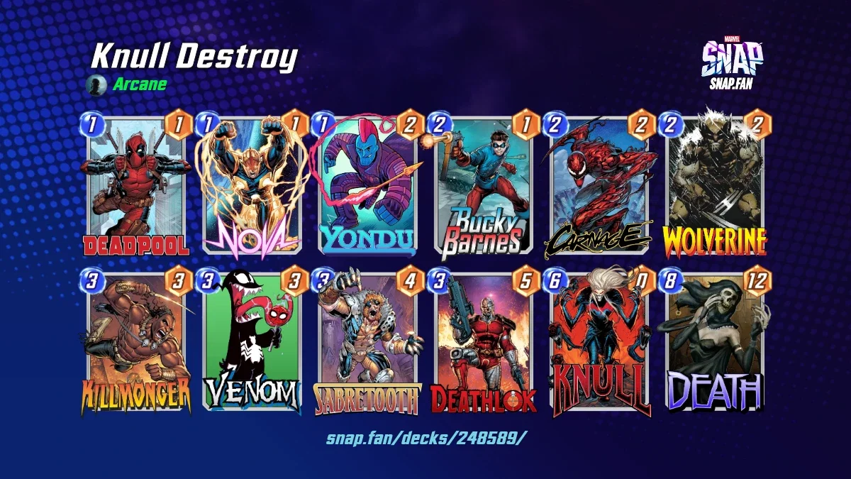 Knull Destroy by Arcane - Marvel Snap Decks - snap.fan
