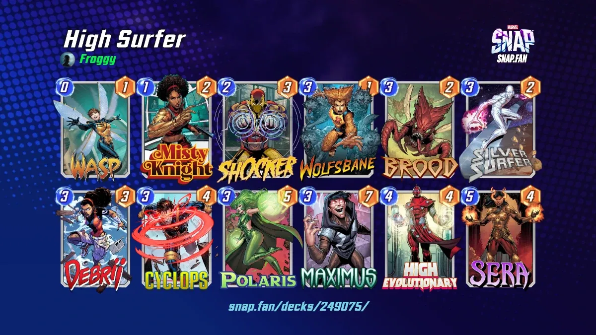 High Surfer by Froggy - Marvel Snap Decks - snap.fan
