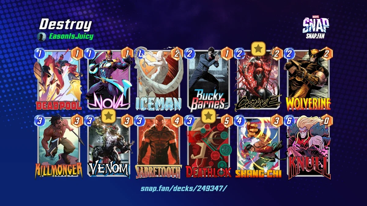 Destroy by EasonIsJuicy - Marvel Snap Decks - snap.fan