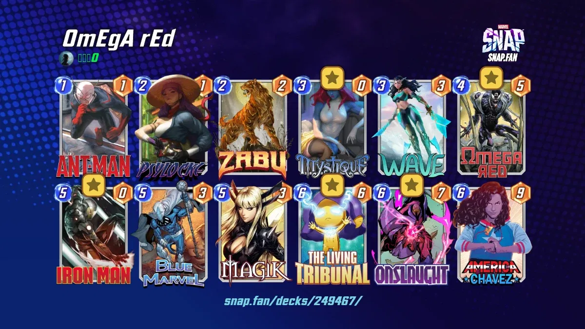 OmEgA rEd by 현사자0 - Marvel Snap Decks - snap.fan