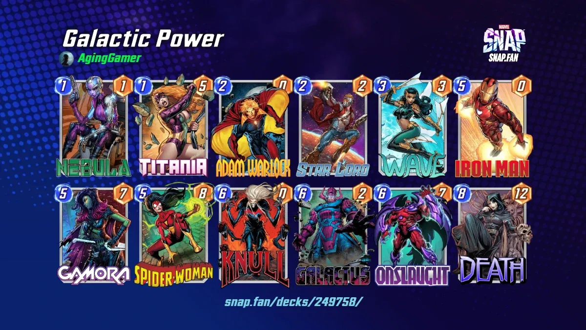 Galactic Power by AgingGamer - Marvel Snap Decks - snap.fan