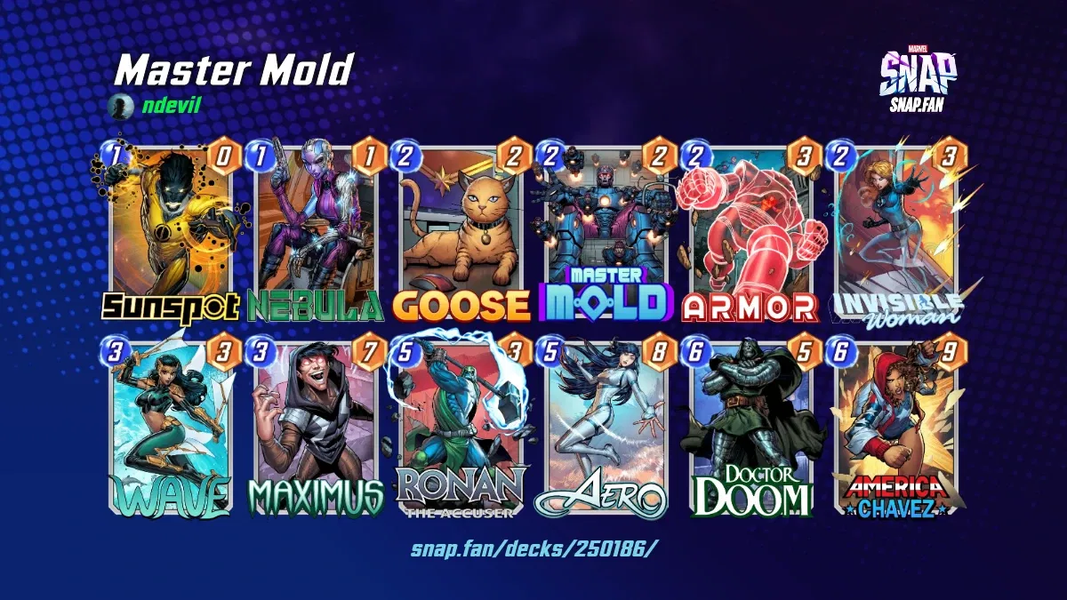 Master Mold by ndevil - Marvel Snap Decks - snap.fan