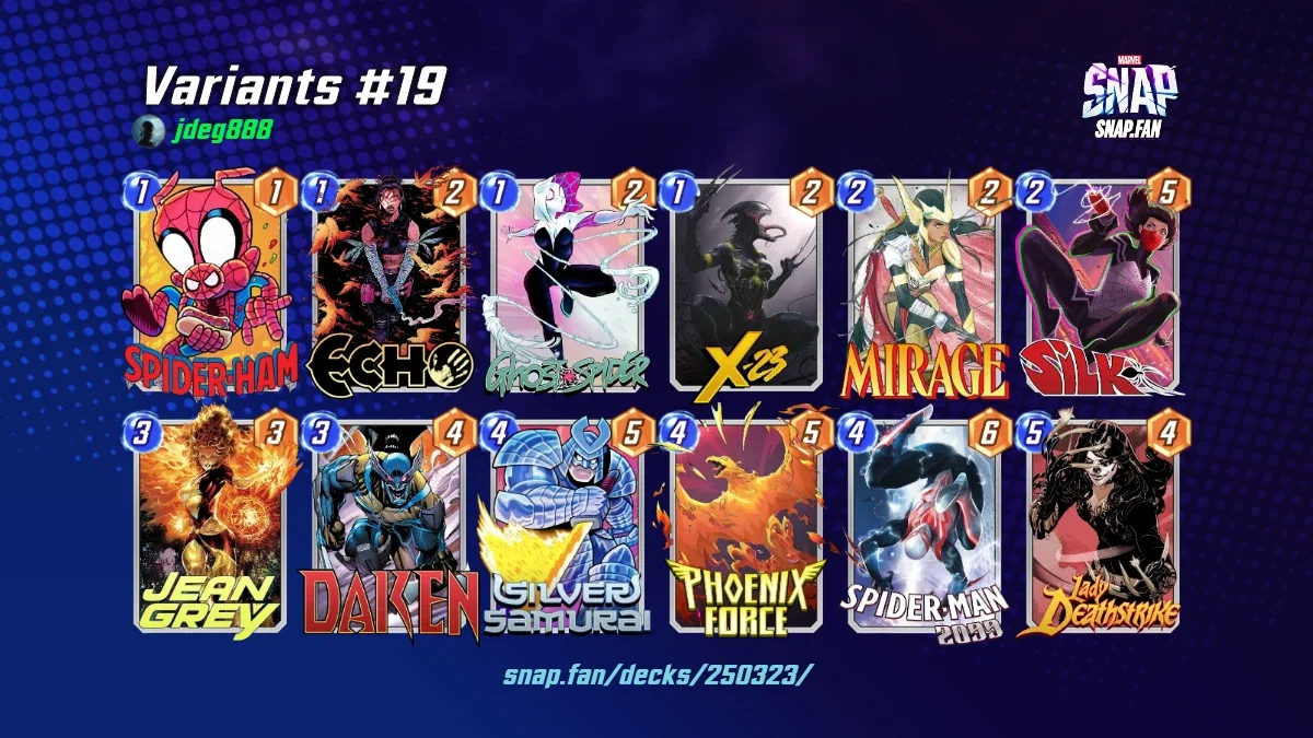 Variants #19 by jdeg888 - Marvel Snap Decks - snap.fan