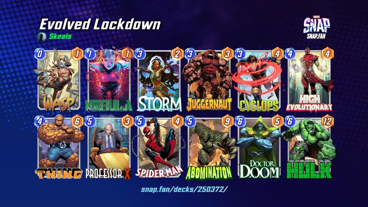 Evolved Lockdown by Skeals - Marvel Snap Decks - snap.fan
