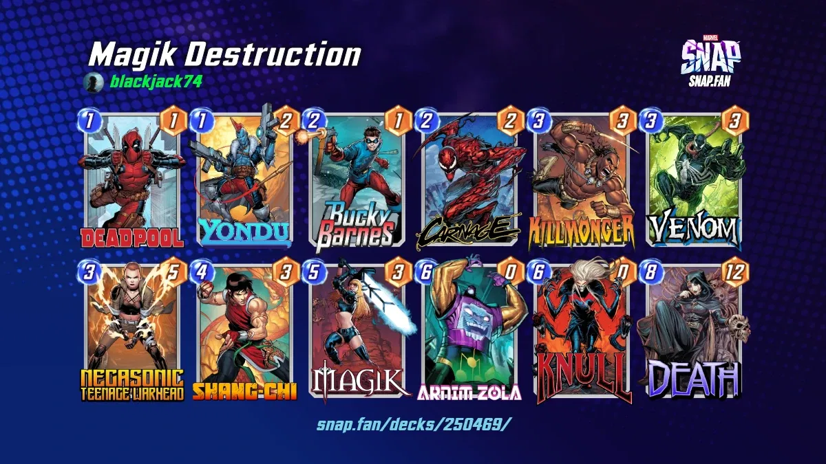 Magik Destruction by blackjack74 - Marvel Snap Decks - snap.fan