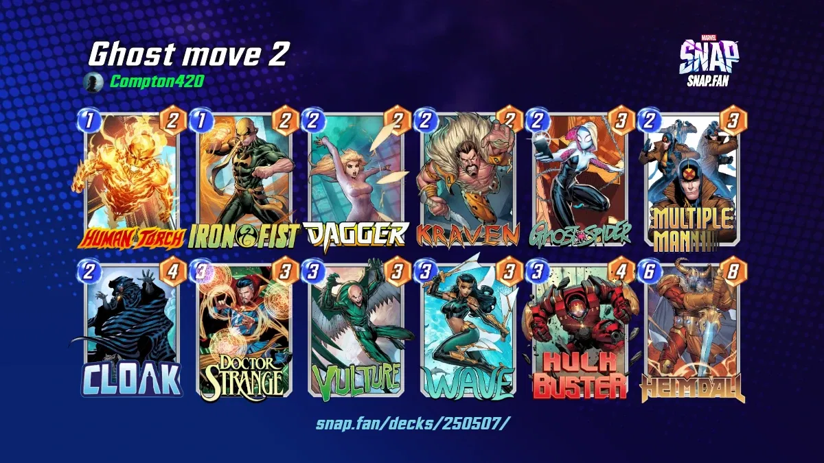 Ghost move 2 by Compton420 - Marvel Snap Decks - snap.fan