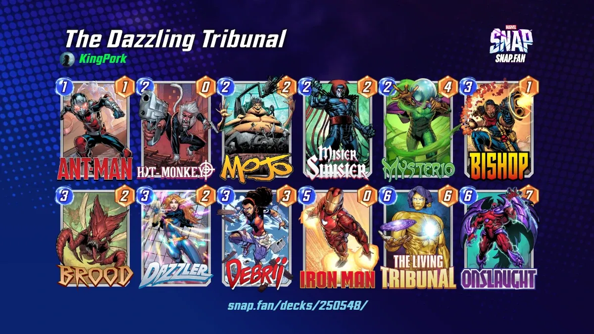 The Dazzling Tribunal by KingPork - Marvel Snap Decks - snap.fan