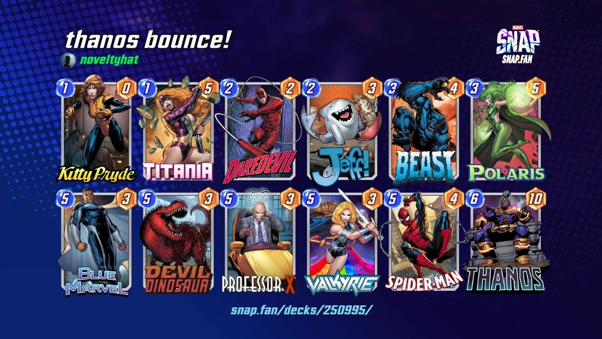 thanos bounce! by noveltyhat - Marvel Snap Decks - snap.fan