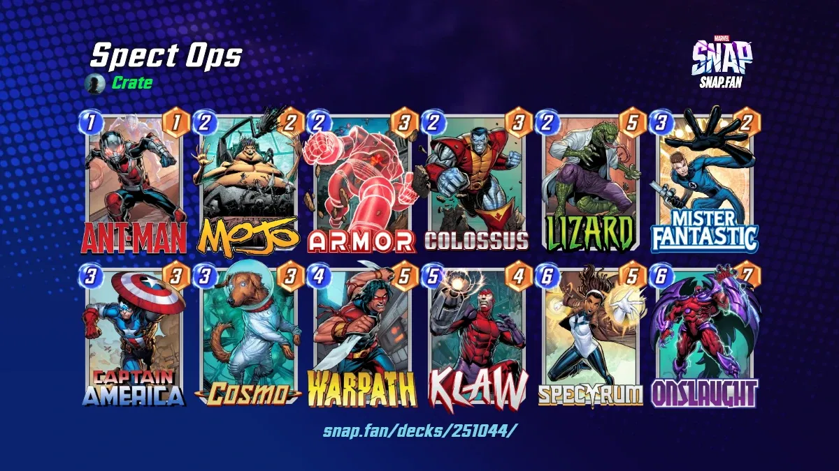 Spect Ops by Crate - Marvel Snap Decks - snap.fan