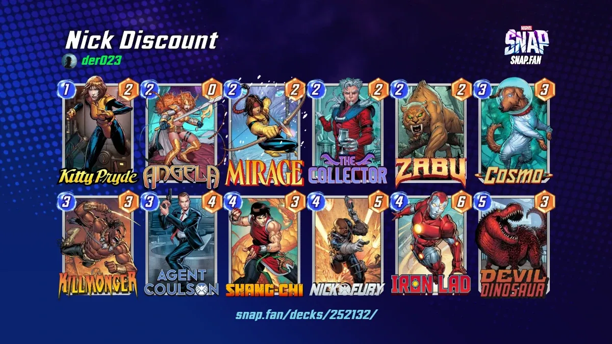 Nick Discount by derO23 - Marvel Snap Decks - snap.fan