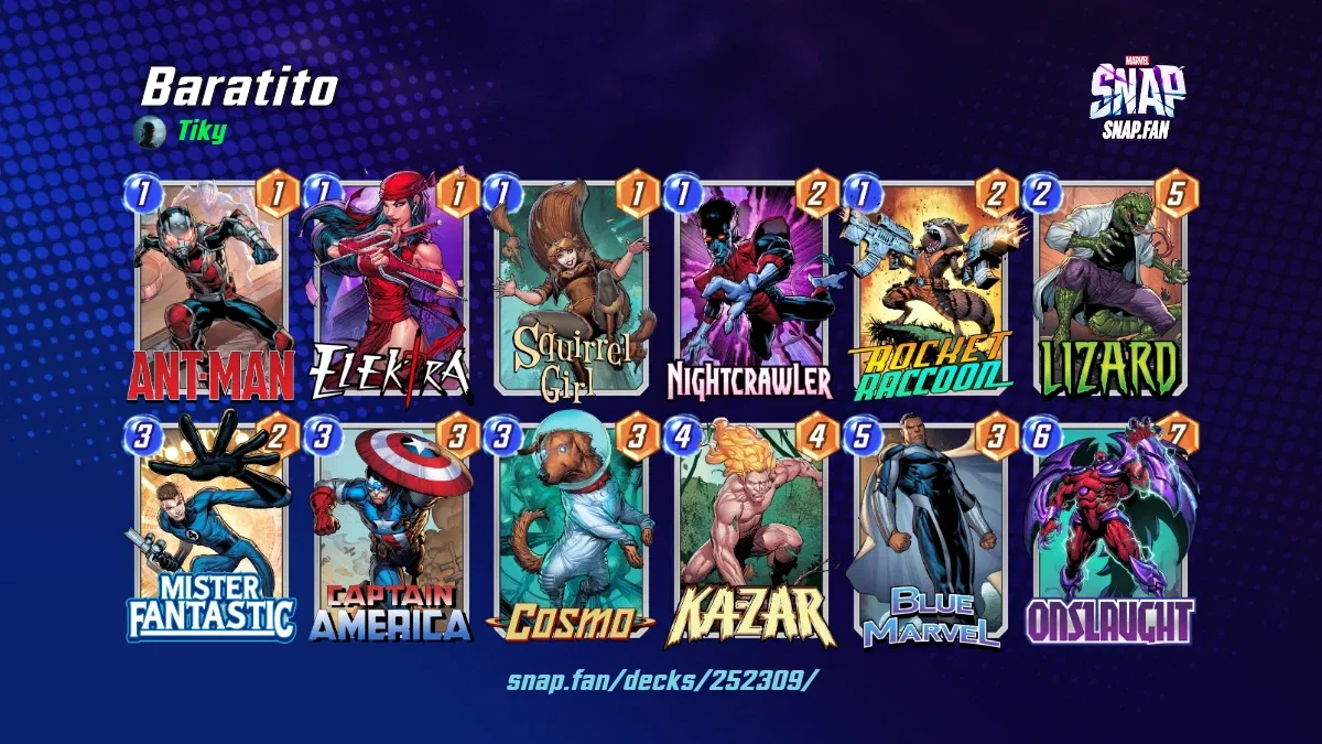 Baratito by Tiky - Marvel Snap Decks - snap.fan