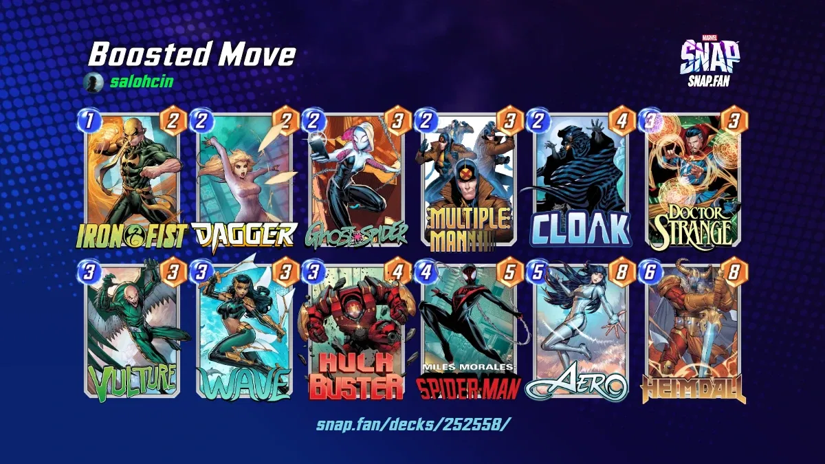 Boosted Move by salohcin - Marvel Snap Decks - snap.fan