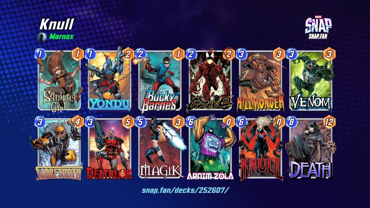 Knull by Marnox - Marvel Snap Decks - snap.fan
